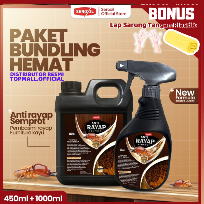 Jual Seroxil Anti Rayap Obat Pembasmi Rayap Semprot Ampuh 450ml ...