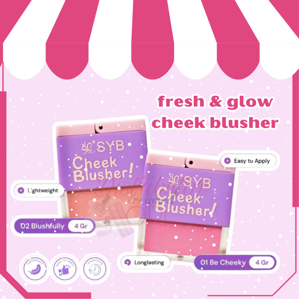 Jual NEW SYB CHEEK BLUSHER [Blush On Fresh and Glow] | BPOM | Shopee ...