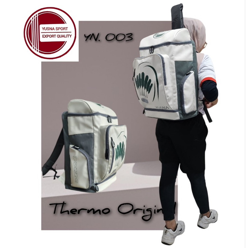 Jual Tas Ransel Raket Thermo Bulutangkis Badminton YUSNA SPORT ORIGINAL ...
