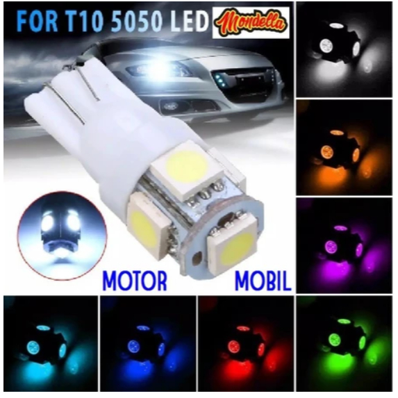 Jual Morganella Lampu LED T10 5050 Motor Mobil | Shopee Indonesia