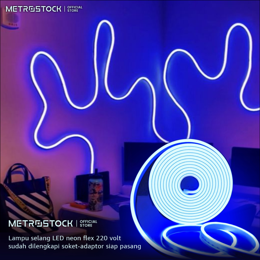 Jual LAMPU LED NEON FLEX 220V WATERPROOF LAMPU TEMPEL DINDING KAMAR ...