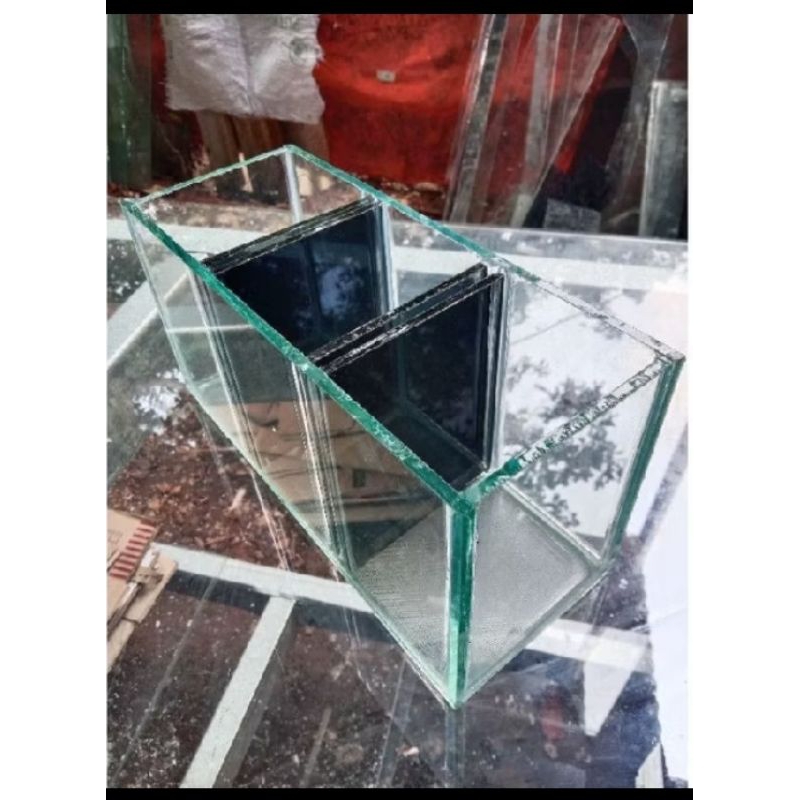 Jual soliter mini sekat 3 kaca hitam cupang dan gepi | Shopee Indonesia