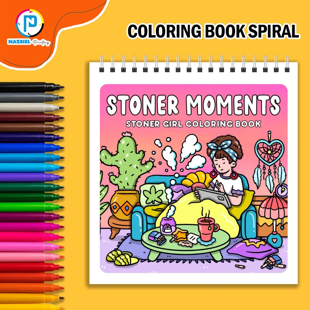 Jual Stoner Moments by Hella Coloring Coloring Book Buku Mewarnai ...