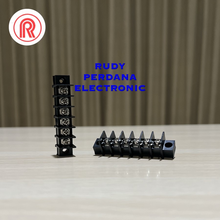Jual TERMINAL BLOCK HITAM KF25 7.62MM 6P 6 PIN KAKI | Shopee Indonesia