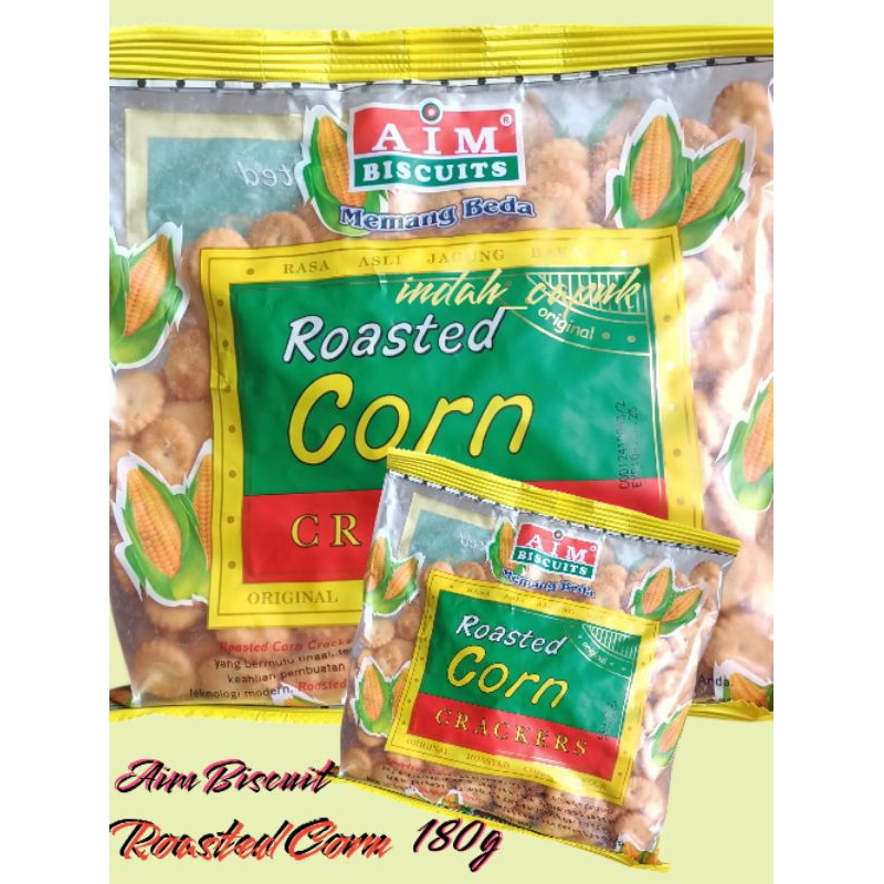 Jual AIM Biscuit Roasted Corn 180g | Shopee Indonesia