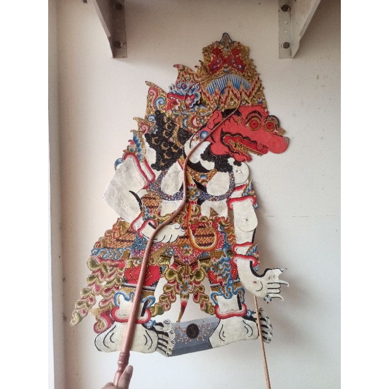 Jual Wayang kulit asli kumbokarno raton dewa amral | Shopee Indonesia
