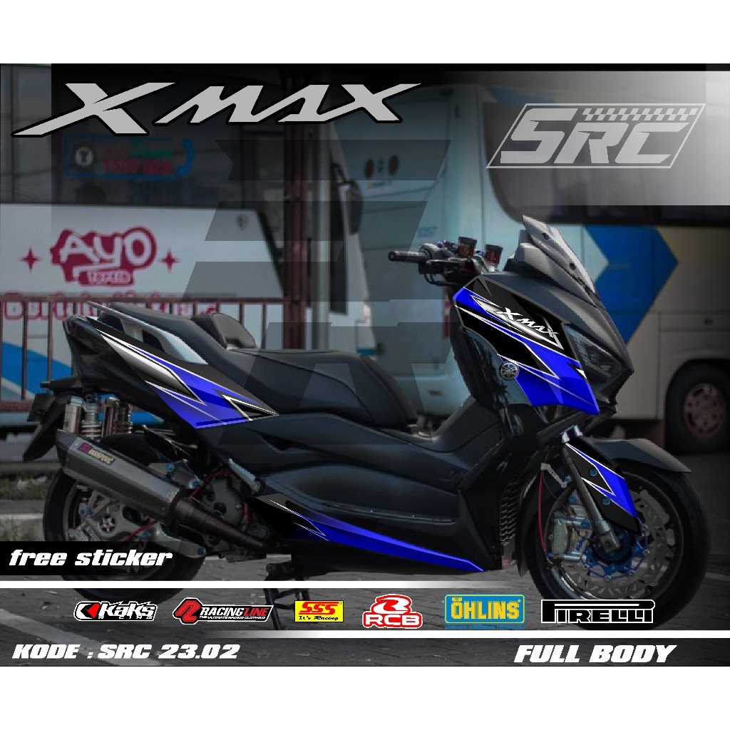 Jual COD Decal Sticker Full Body XMAX grafis Sticker Decal XMAX Racing ...