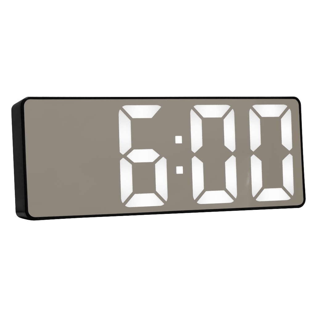 Jual Jam Meja Alarm Clock Mirror LED Digital GH-0712L LED white Light ...