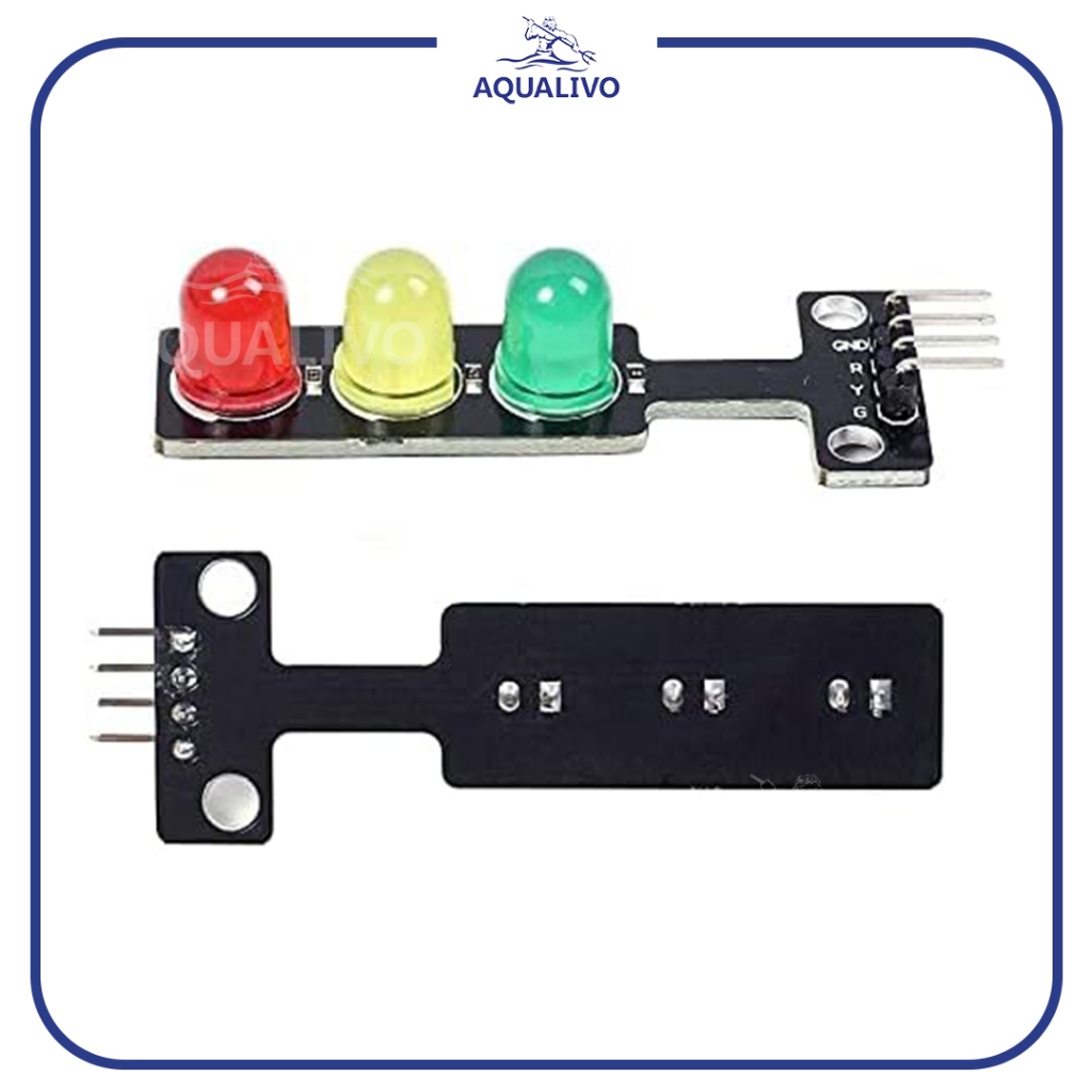 Jual R-Y-G LED 5V Traffic Light Module Red Yellow Green Simulasi Lampu ...