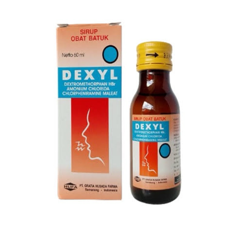 Jual Dexyl Sirup Obat Batuk Dextromethorphan HBr Ammonium Chlorida ...