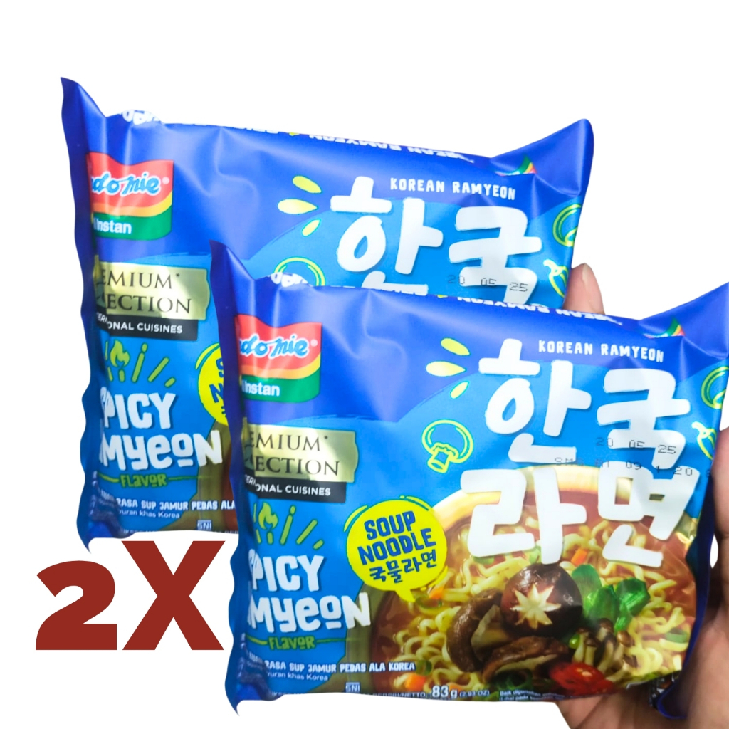Jual 2X Indomie Korean Ramyeon Spicy Ramyeon Rasa Sup Jamur Pedas Ala ...