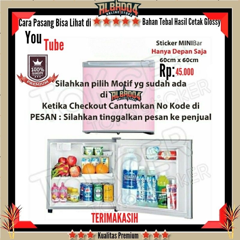 Jual Stiker Kulkas Mini Bar atau Hotel | Shopee Indonesia