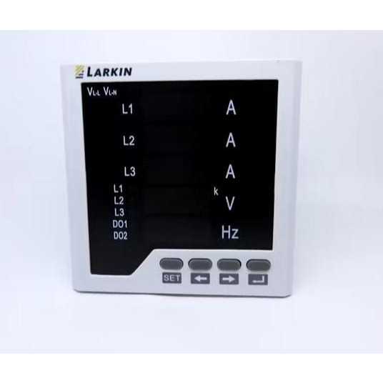 Jual Power Meter LARKIN Multi Fungsi Multifunction Ampere Volt HZ Meter Digital 3Phase 5Row LR ...