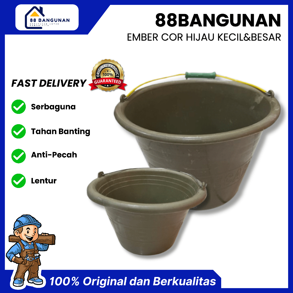 Jual EMBER COR HIJAU / EMBER MURAH / EMBER SERBAGUNA ANTI PECAH ...