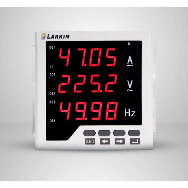 Jual Power Meter LARKIN Multi Fungsi Multifunction Ampere Volt HZ Meter Digital 1Phase 3Row LR ...