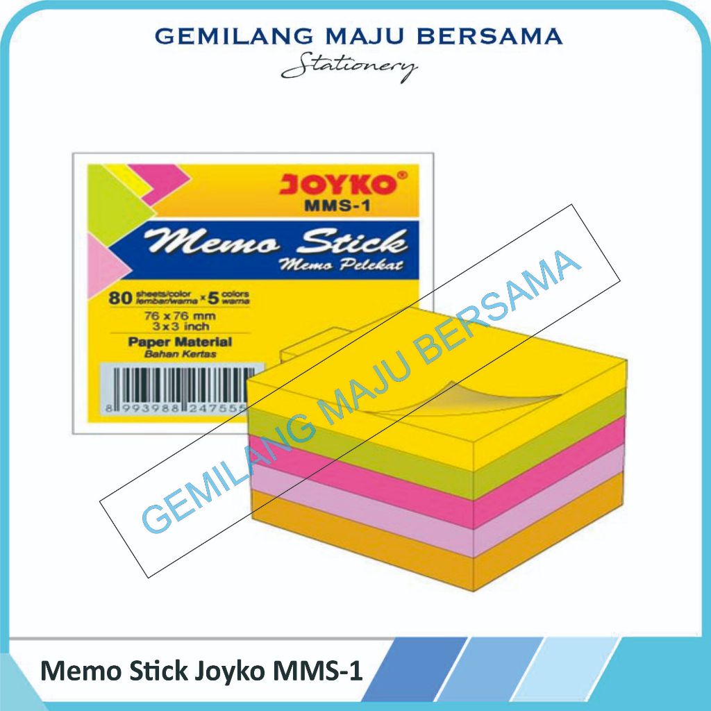 Jual Memo Stick Note Joyko MMS-1 (Harga Per Pad) | Shopee Indonesia