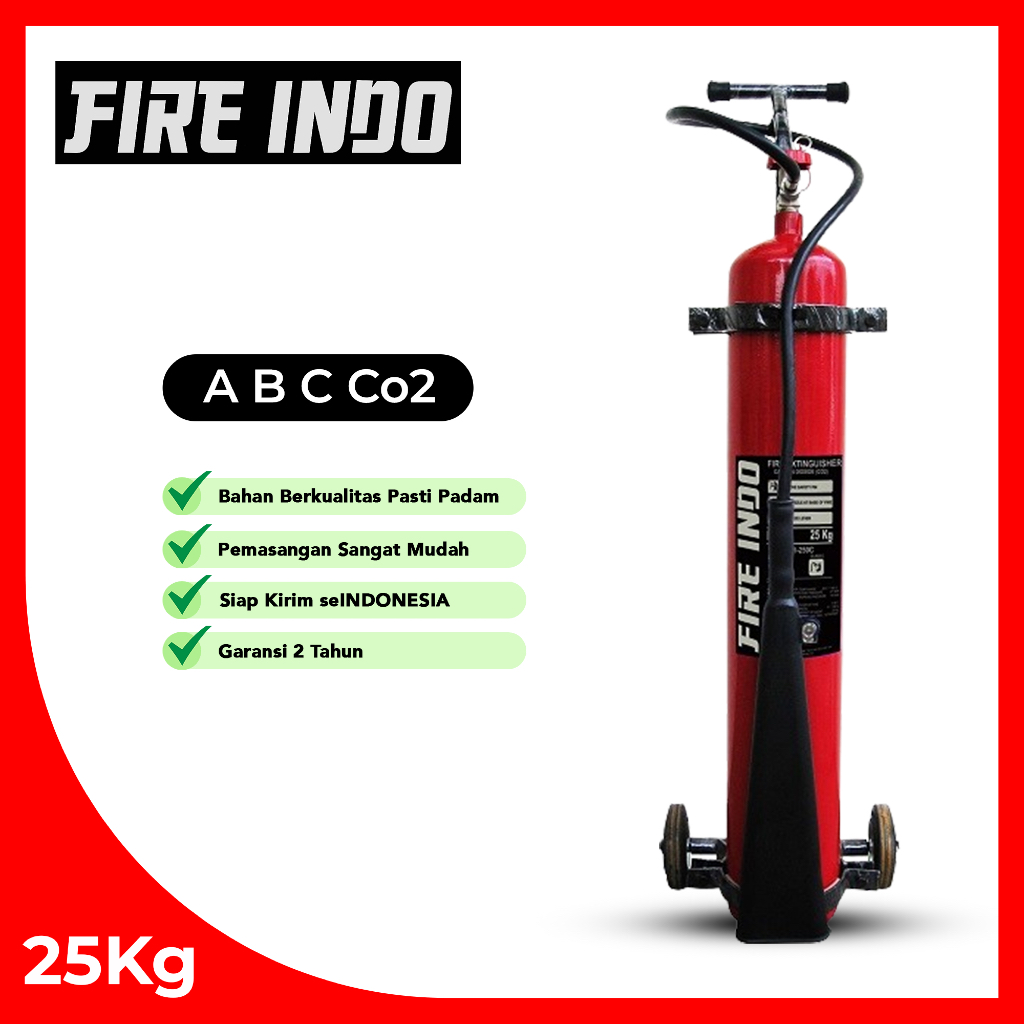 Jual FIRE INDO APAB Carbon Dioxide (CO₂), Trolley 25 Kg | Shopee Indonesia