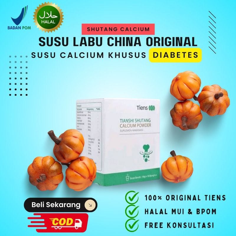 Jual Shutang Calcium Powder Original Susu Labu Cina untuk Diabetes dan ...