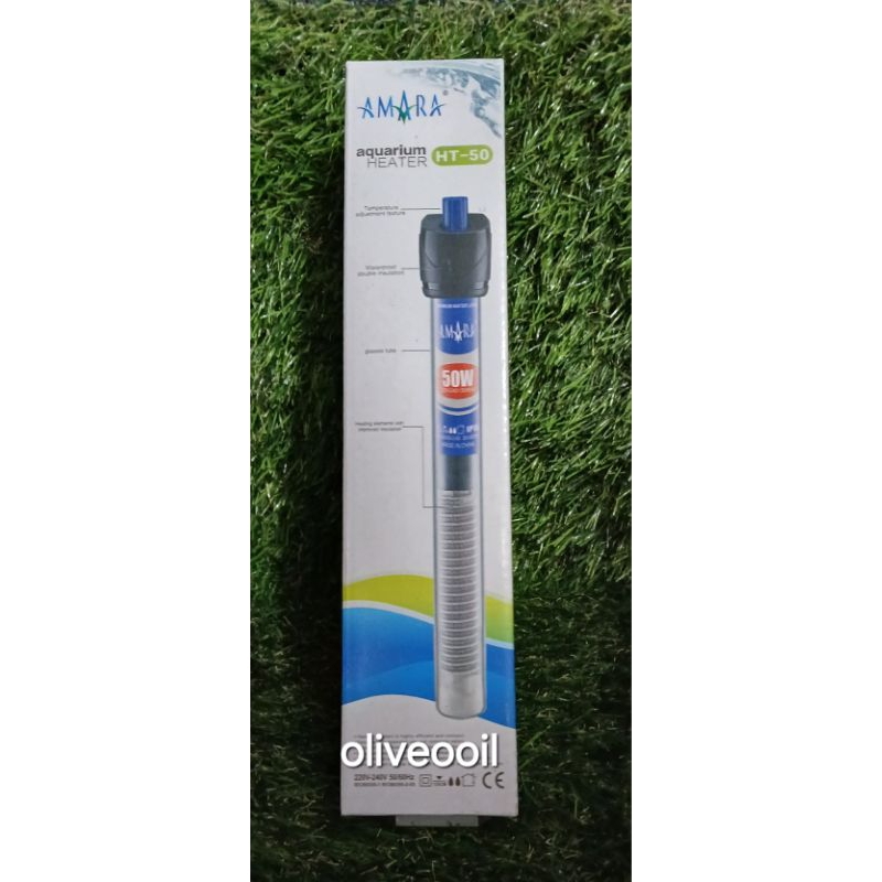 Jual Heater Amara Pemanas Air Aquarium 25 watt 50 watt 75 watt 150 watt ...