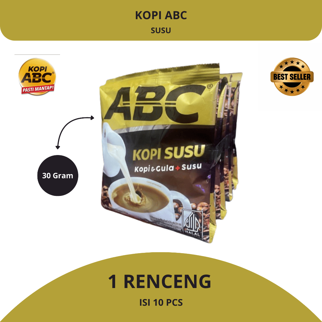 Jual KOPI ABC SUSU 31gr - 1 RENCENG (10 PCS) | Shopee Indonesia