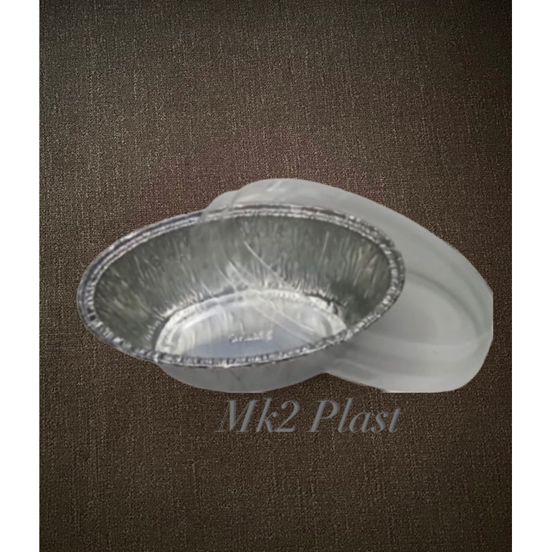 Jual Aluminium Foil Tray Ox-1225 Oval / Ox-1225 Tutup / Makaroni Schotel / Cup Makaroni / Tray ...