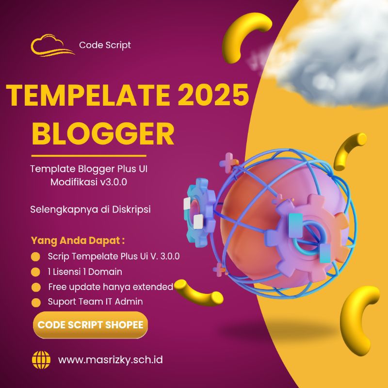 Jual Template Blogger Plus UI Modifikasi v3.0.0 | Shopee Indonesia