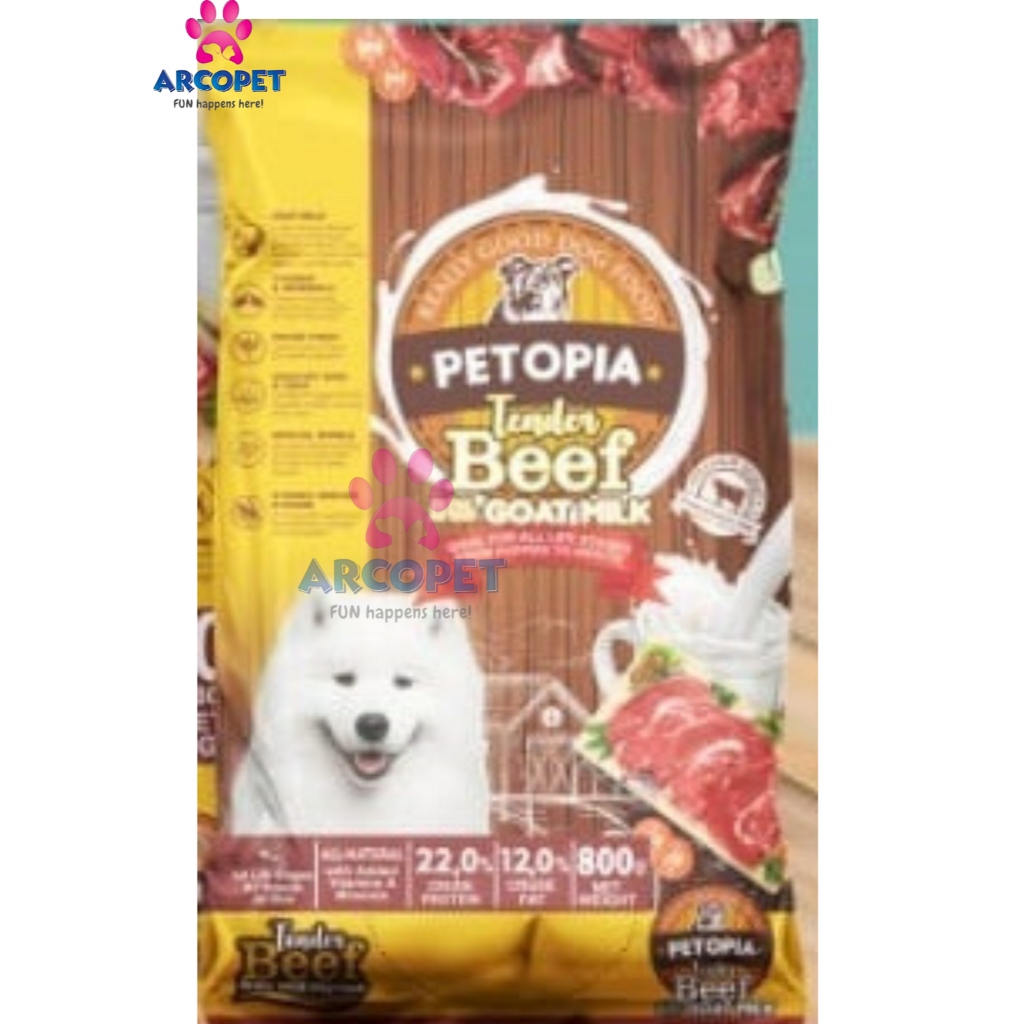 Jual PETOPIA DOG DRY FOOD - 800GR - 1KG - MAKANAN ANJING | Shopee Indonesia