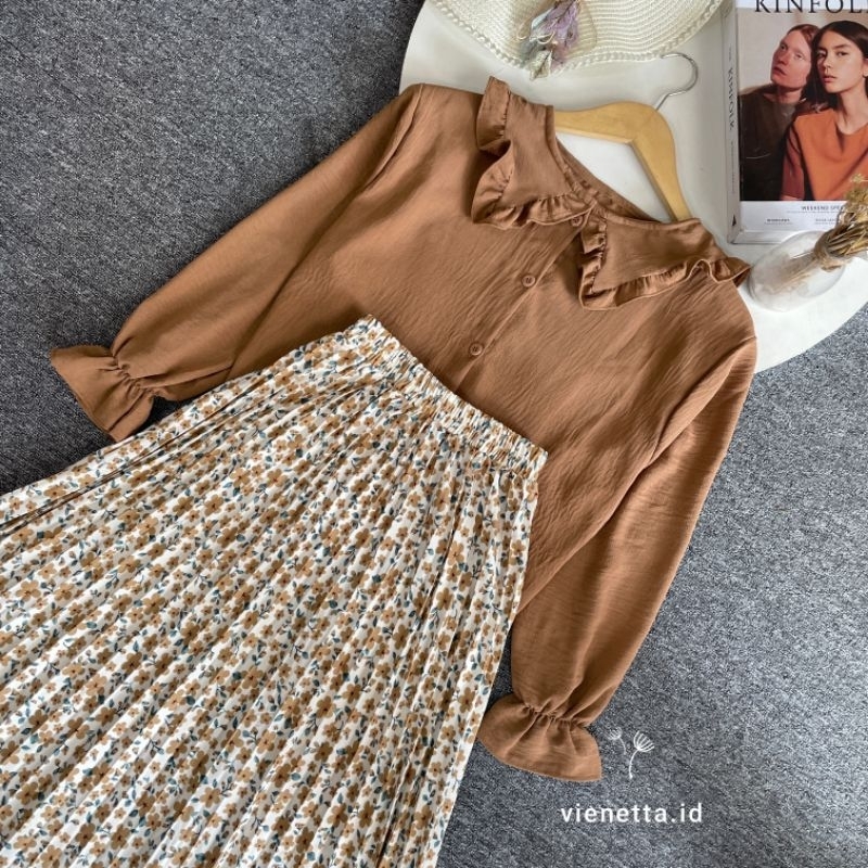 Jual Vienetta id - SETELAN ROK WANITA KEKINIAN ONE SET ROK LUCU KOREAN ...