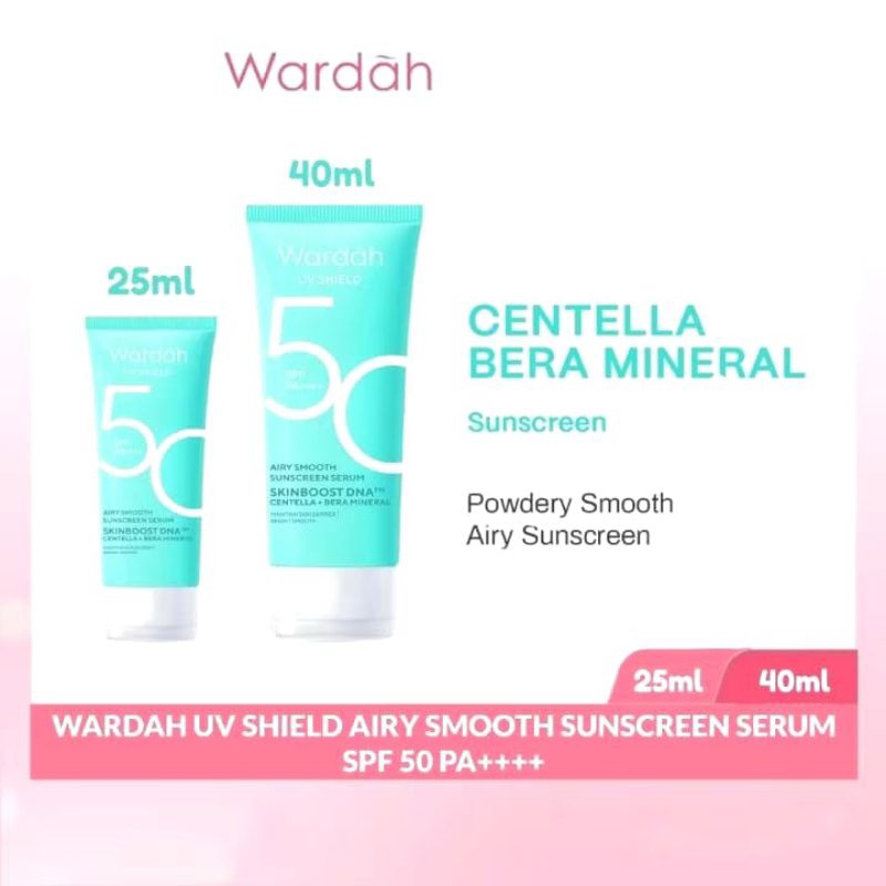 Jual WARDAH UV Shield Airy Smooth Spf 50 PA++++ Sunscreen Serum ...