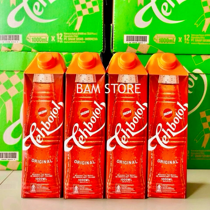 Jual SATU DUS TEH BOTOL SOSRO TP 1 LITER ISI 12 MINUMAN TEH KEMASAN ...