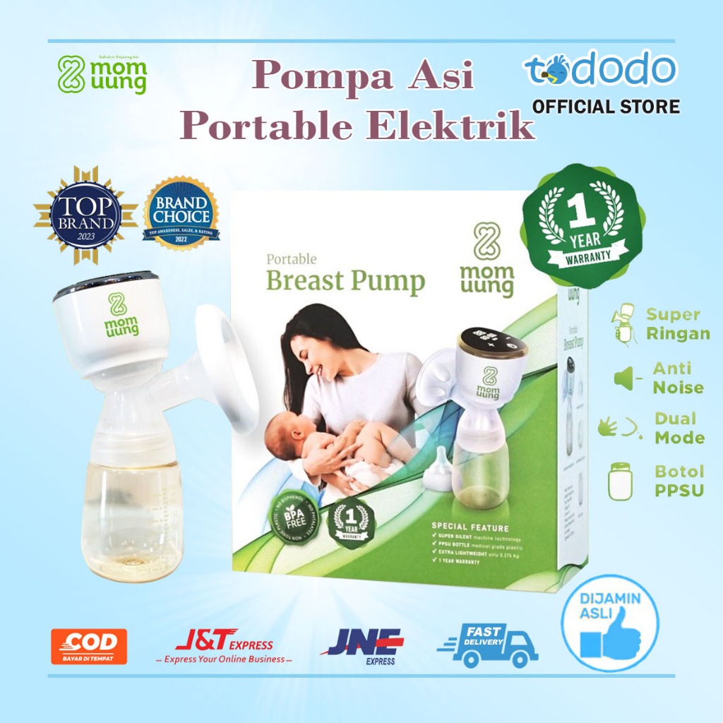 Jual Pompa Asi Portable Elektrik Praktis Mom Uung Breastpump | Shopee ...