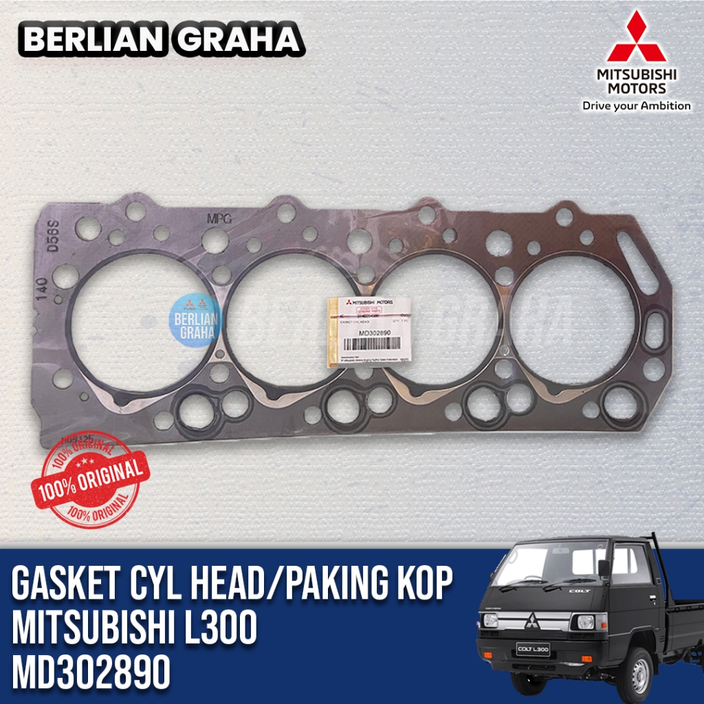 Jual Paking Kop Gasket Cylinder Head L300 Diesel Original Mitsubishi ...