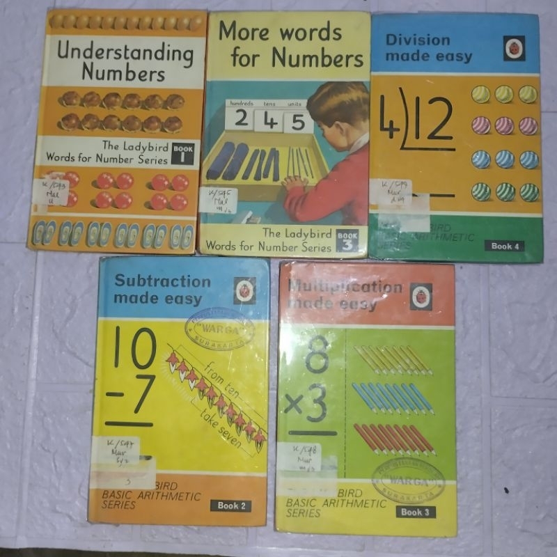 Jual Paket Buku Lawas Ladybird seri Words for Numbers & Basic ...