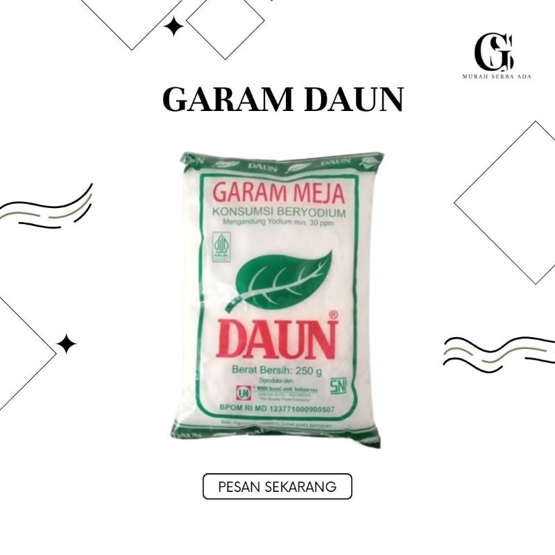 Jual GARAM DAUN MEJA 250G | Shopee Indonesia