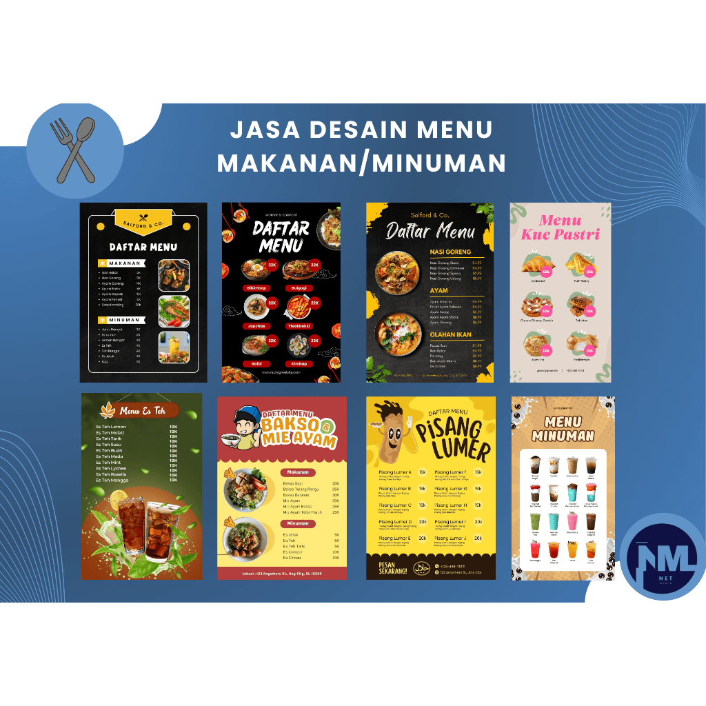 Jual JASA DESAIN MENU MAKANAN DAN MINUMAN, MENU-MENU LAINNYA | Shopee ...