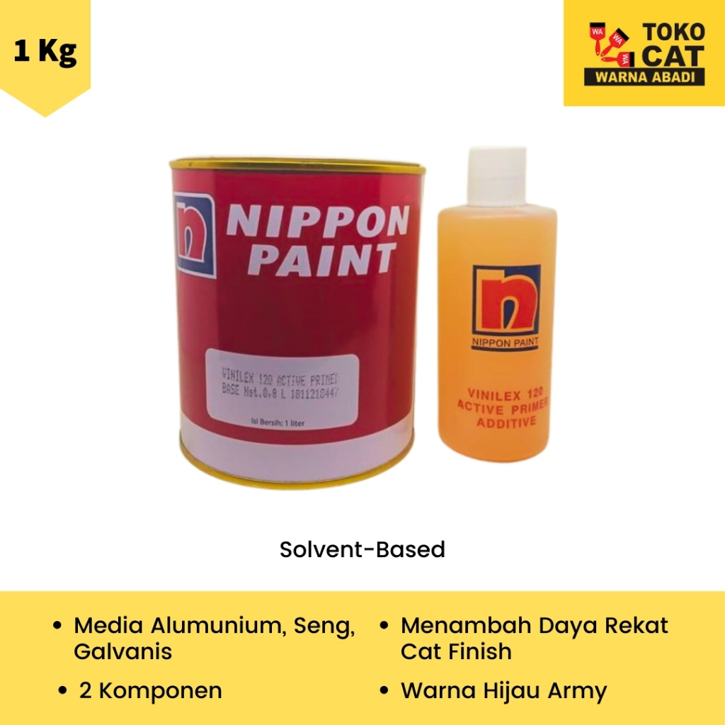 Jual Cat Dasar Nippon Vinilex 120 Active Primer 1 Liter | Shopee Indonesia
