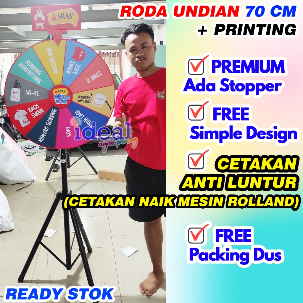 Jual Roda undian 70cm Wheels of fortune, roda keberuntungan, spin win ...