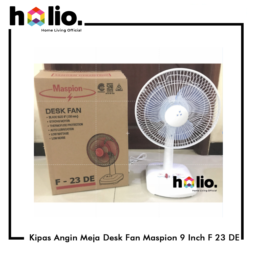 Jual Holio Kipas Angin Meja Desk Fan Maspion 9 Inch F 23 DE / F-23DE ...