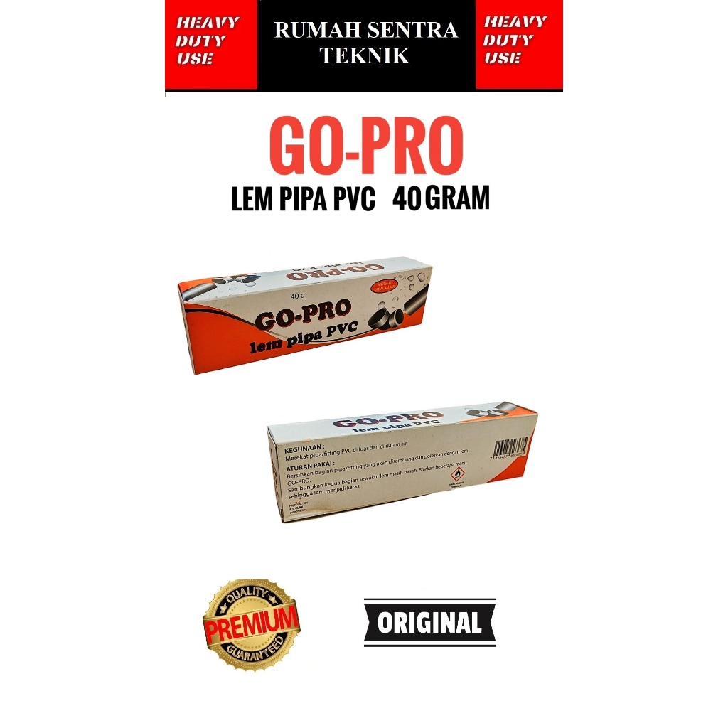 Jual Lem Pipa Pvc Lem Pipa Pvc Super Rekat Dextone Dexton Go Pro Gopro X-ton Xton | Shopee Indonesia