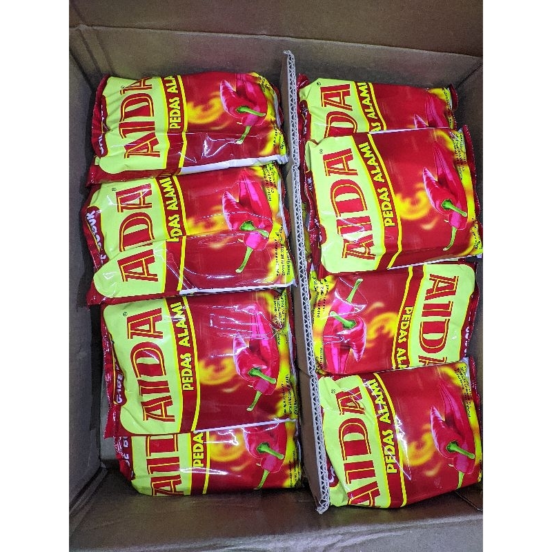 Jual AIDA RENCENG 25 GR ISI 10 SACHET / AIDA BUBUK /CABE KERING BUBUK ...
