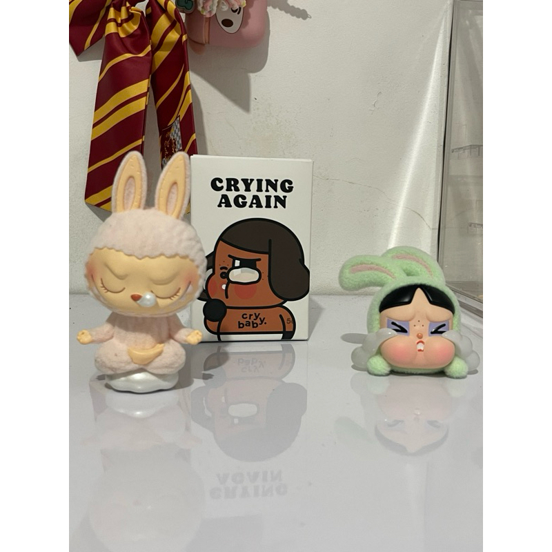 Jual POP MART CRYBABY Crying Again Figure Crybaby Figure Labubu Yoga ...