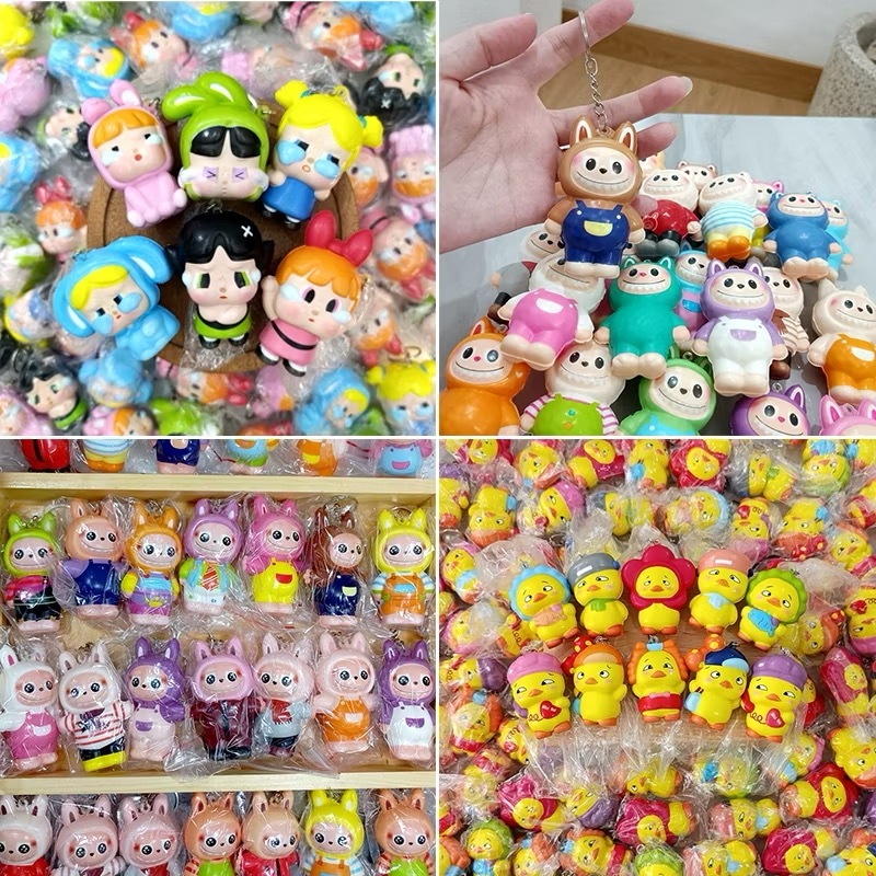 Jual GANTUNGAN KUNCI TAS SQUISHY labubu crybaby sanrio popmart ugly ...
