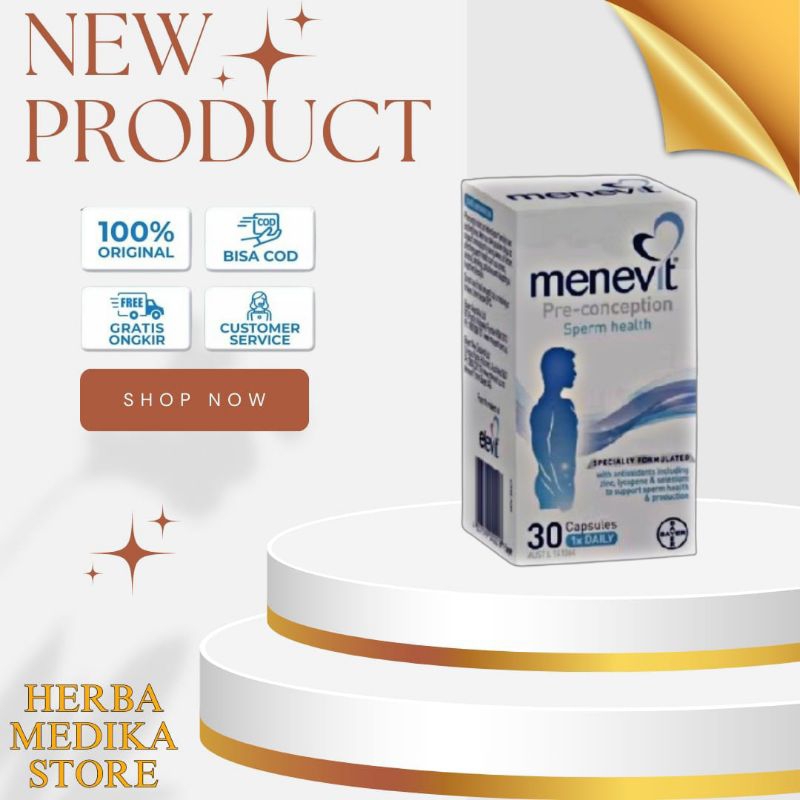 Jual Menevit 30 Capsules - Male Fertility Supplement | Shopee Indonesia