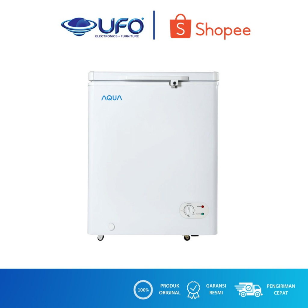 Jual AQUA CHEST FREEZER 100 LITER AQF110FA | Shopee Indonesia