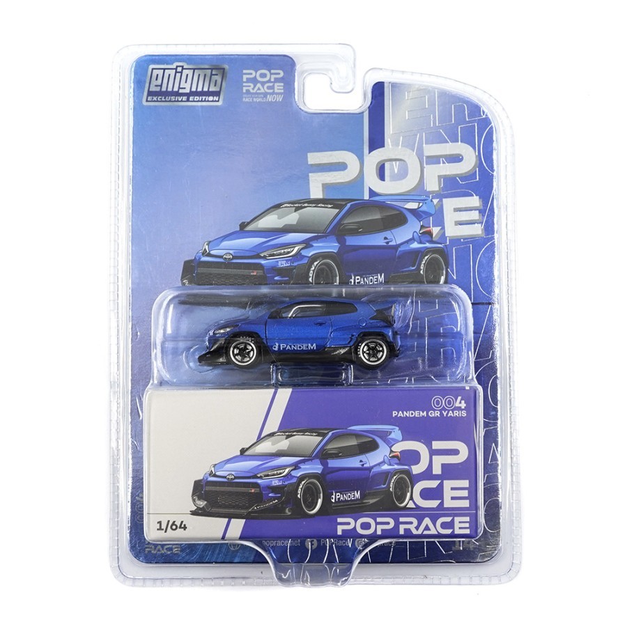 Jual PRE004 - Pop Race 1/64 PANDEM GR YARIS Metallic Blue Enigma Exclusive | Shopee Indonesia