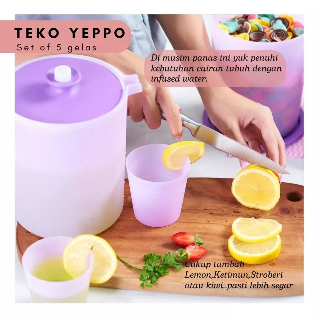 Jual CPM Yeppo Teko Set of 6 Ungu | Shopee Indonesia