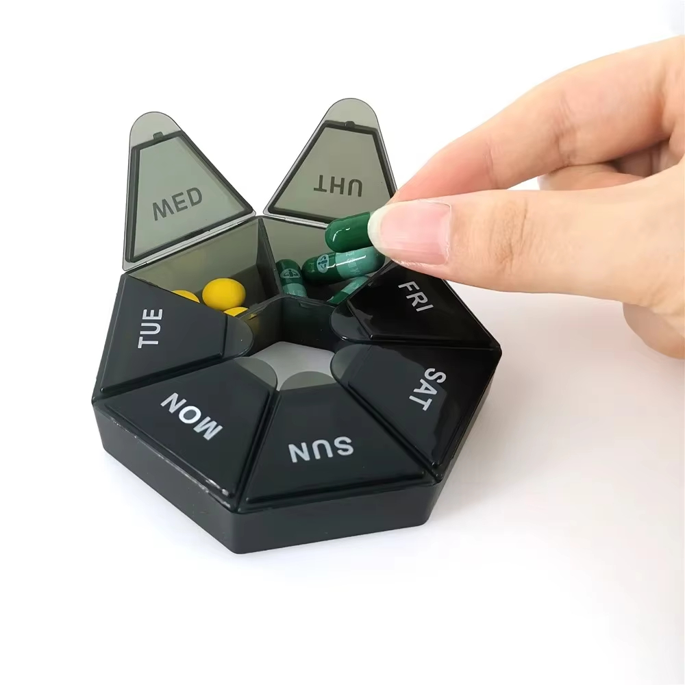 Jual Kotak Pil Vitamin Portabel Kecil Mini untuk Perjalanan Kotak Pil ...