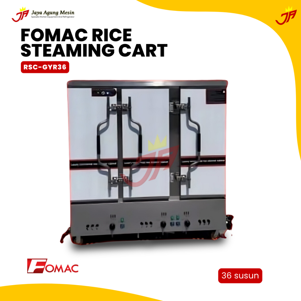 Jual FOMAC Rice Steaming Cart RSC-GYR36 ( 36 Susun ) / Mesin Pemasak ...