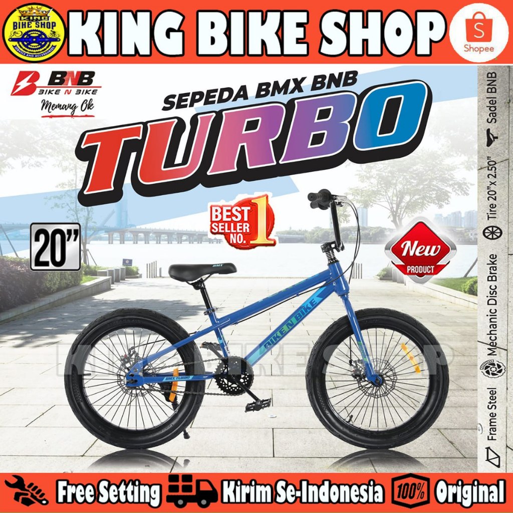 Jual Sepeda BNB BMX TURBO Ukuran 20 inch Ban Jumbo 3.0 Untuk Anak ...