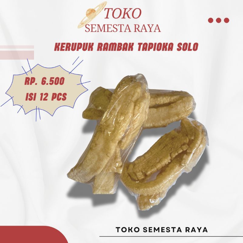 Jual Kerupuk Rambak Tapioka Solo (matang) | Shopee Indonesia